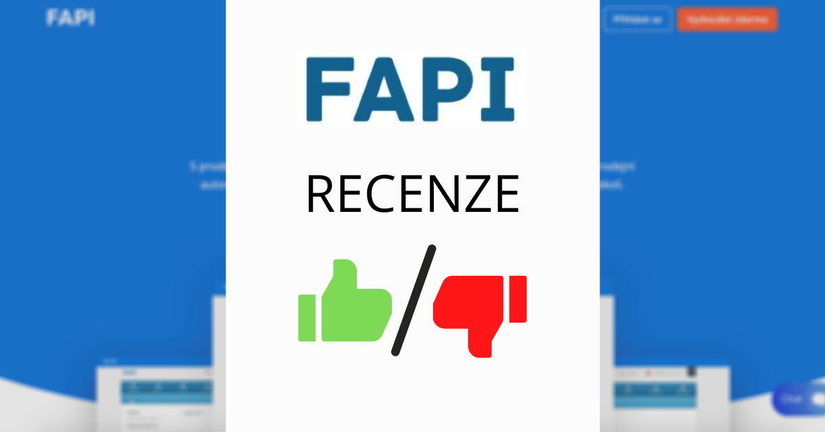 FAPI recenze: začněte konečně prodávat online bez papírování